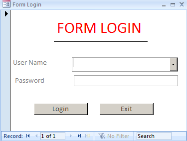 Cara Mudah Membuat Form Login Di Microsoft Access - Borneotutorials ...