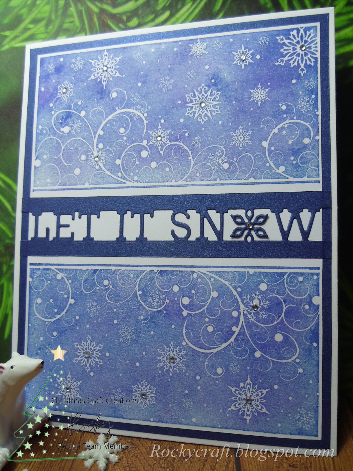 Rocky's Crafting Blog: Let It Snow At Christmas Craft Creations