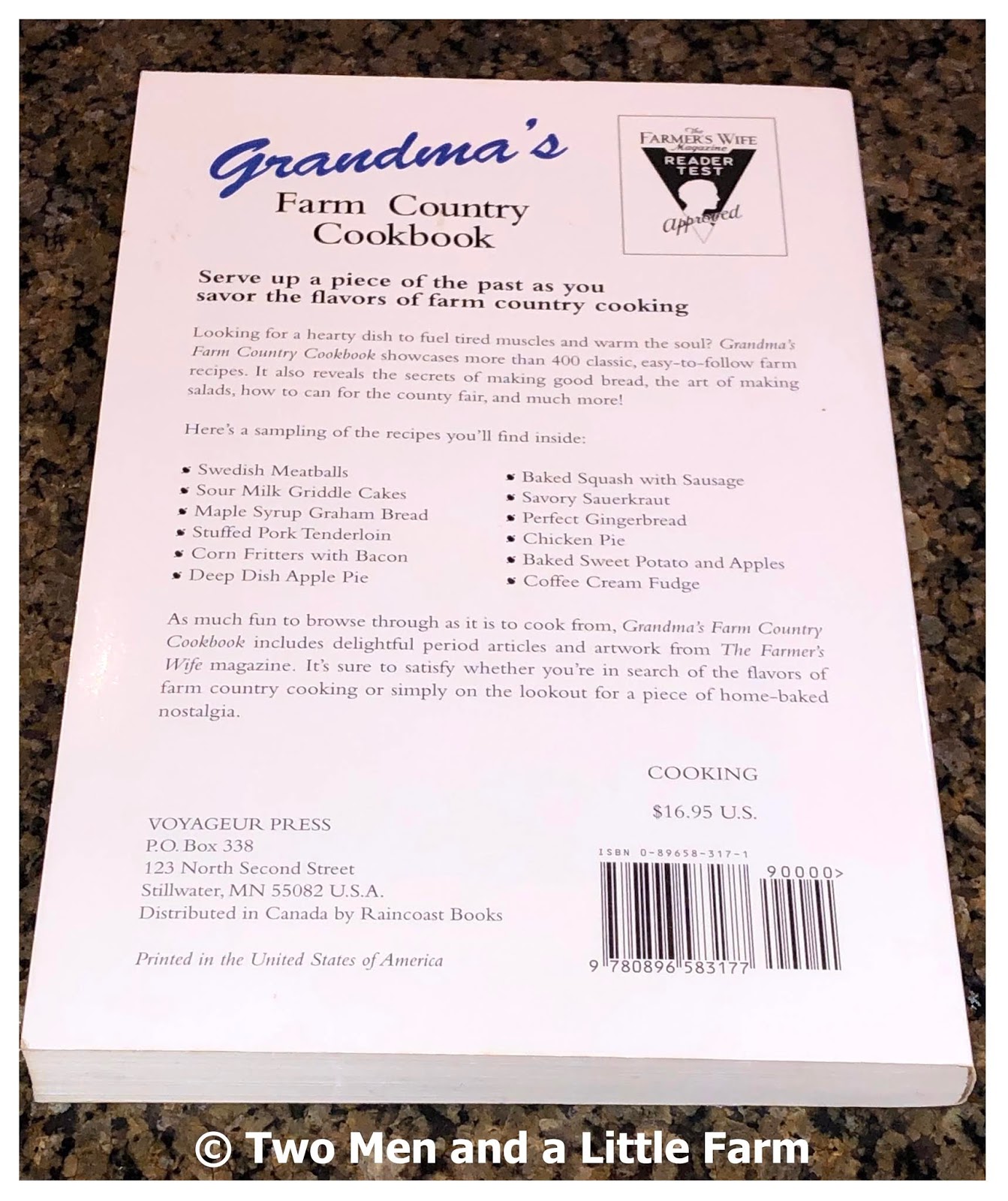 Two Men and a Little Farm: COOKBOOK GIVEAWAY