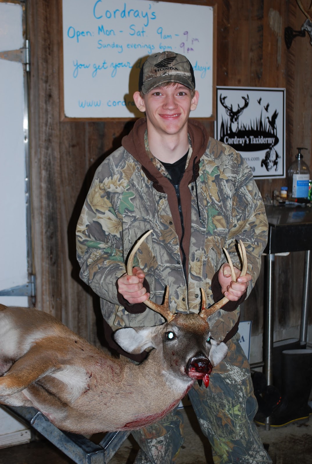Cordray's: Matthew Crane brought in his first buck!