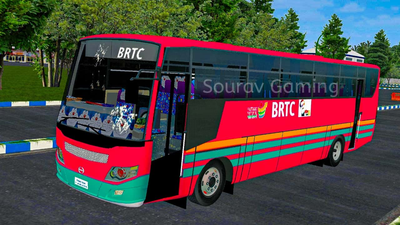 BRTC Hino Passenger View Bus Mod For Bus Simulator Indonesia