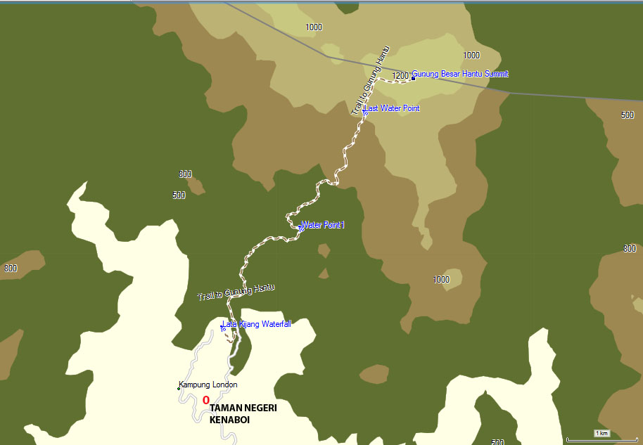 Gunung Besar Hantu & Air Terjun Lata Kijang, Jelebu