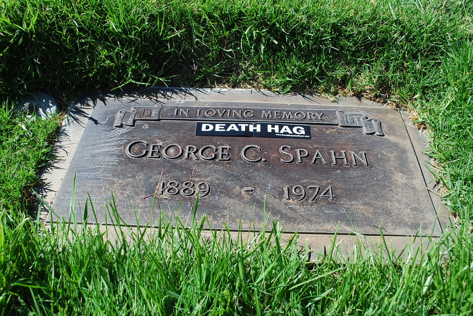 Dearly Departed Tours Hollywood: Death Hag Sticker of the Day - George ...