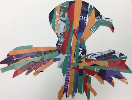 Kristen Applebee: Shape and Line Elements of Art Collage Project