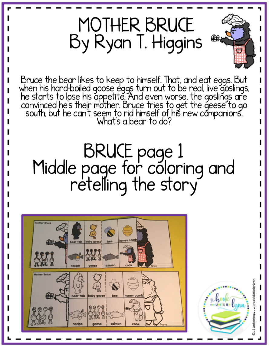 MOTHER BRUCE BOOK CRAFT ~ Book Units by Lynn