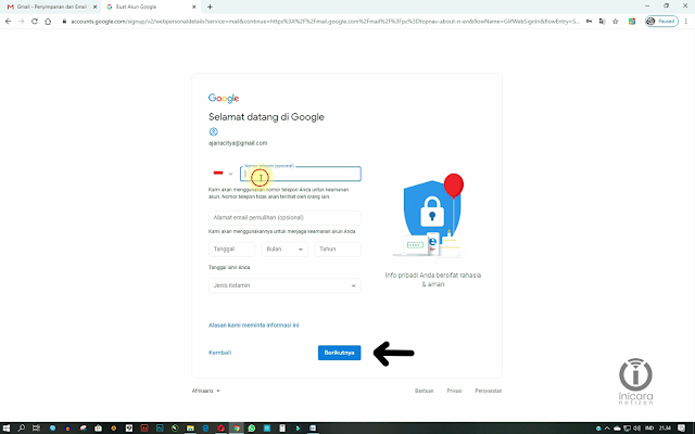 Cara Buat Email Baru di GMail Update 2020