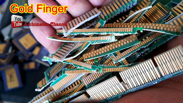 Gold extraction process: Recovering Gold Finger from Computer SCRAP