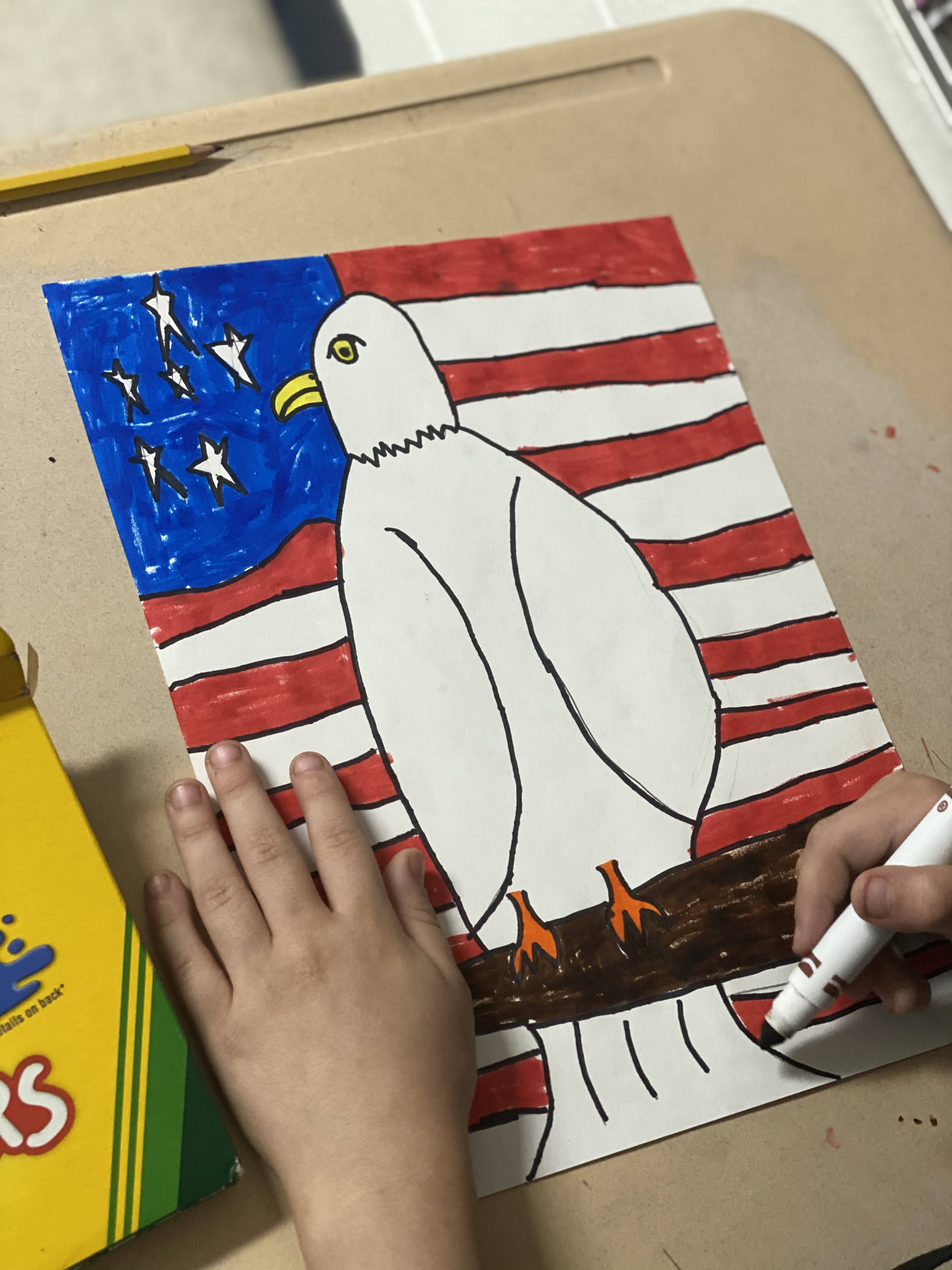Elements of the Art Room: Patriotic art for Veterans Day!