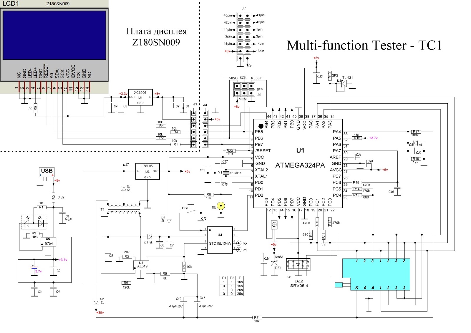 Rady a zkušenosti fandapro, AVR tester: AVR tester TC 1
