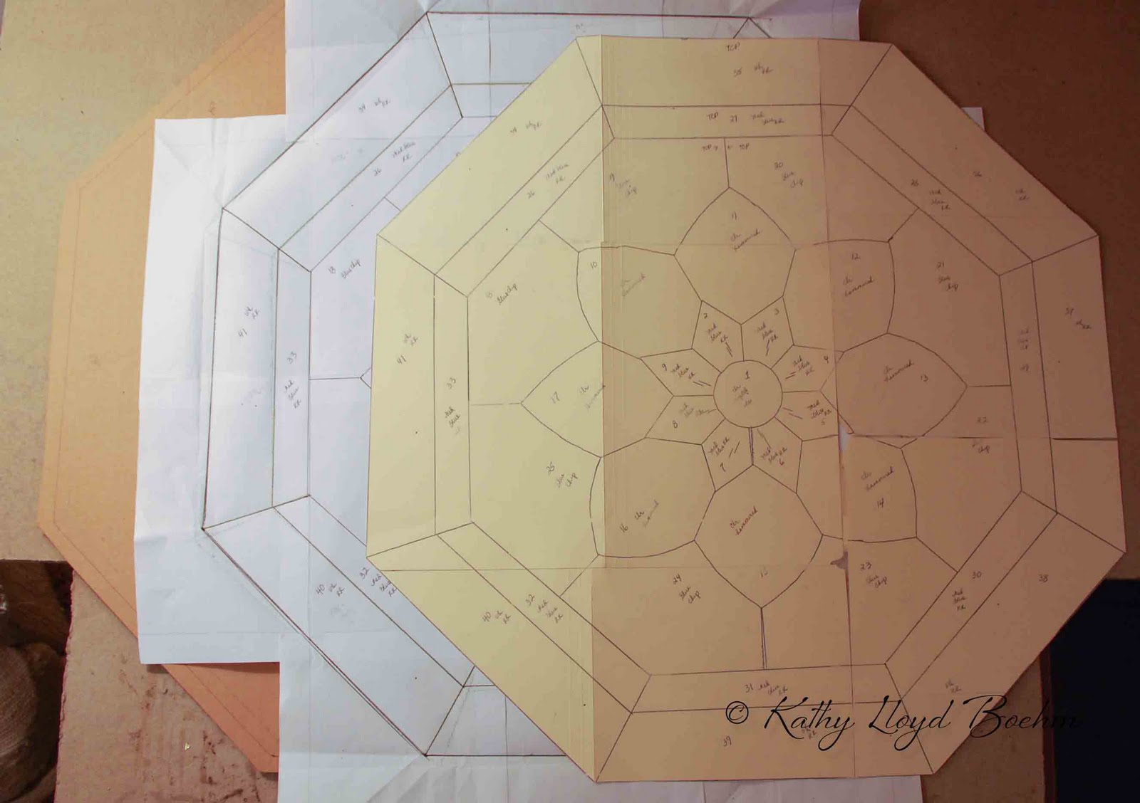 Boehm Stained Glass Blog: Octagonal window pattern