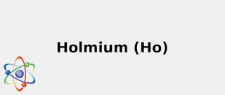Atomic Symbol Ho (+ Cool facts: Color, Uses and more...) 2022