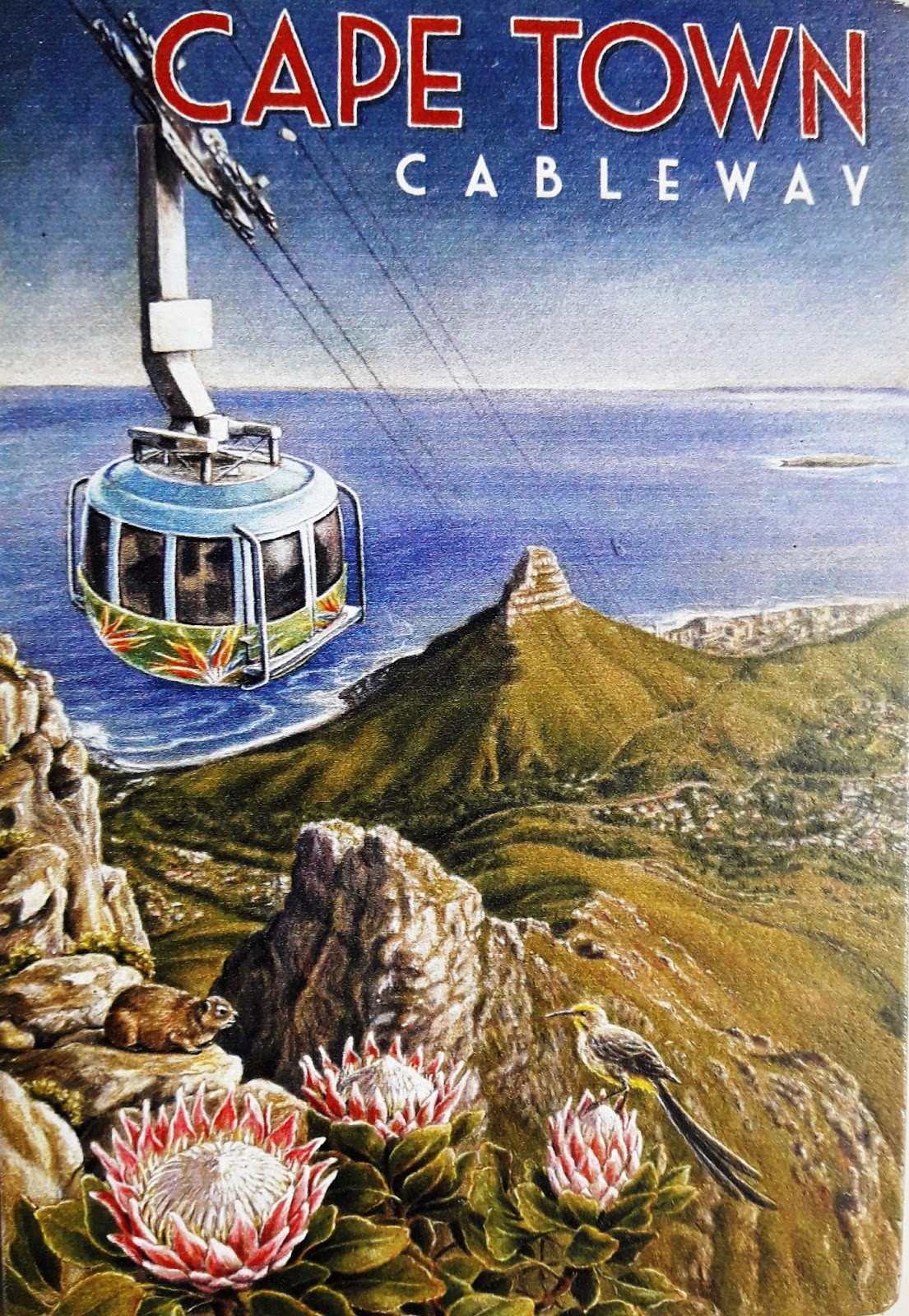 Namaste Postcards: South Africa: Table Mountain Aerial Cableway