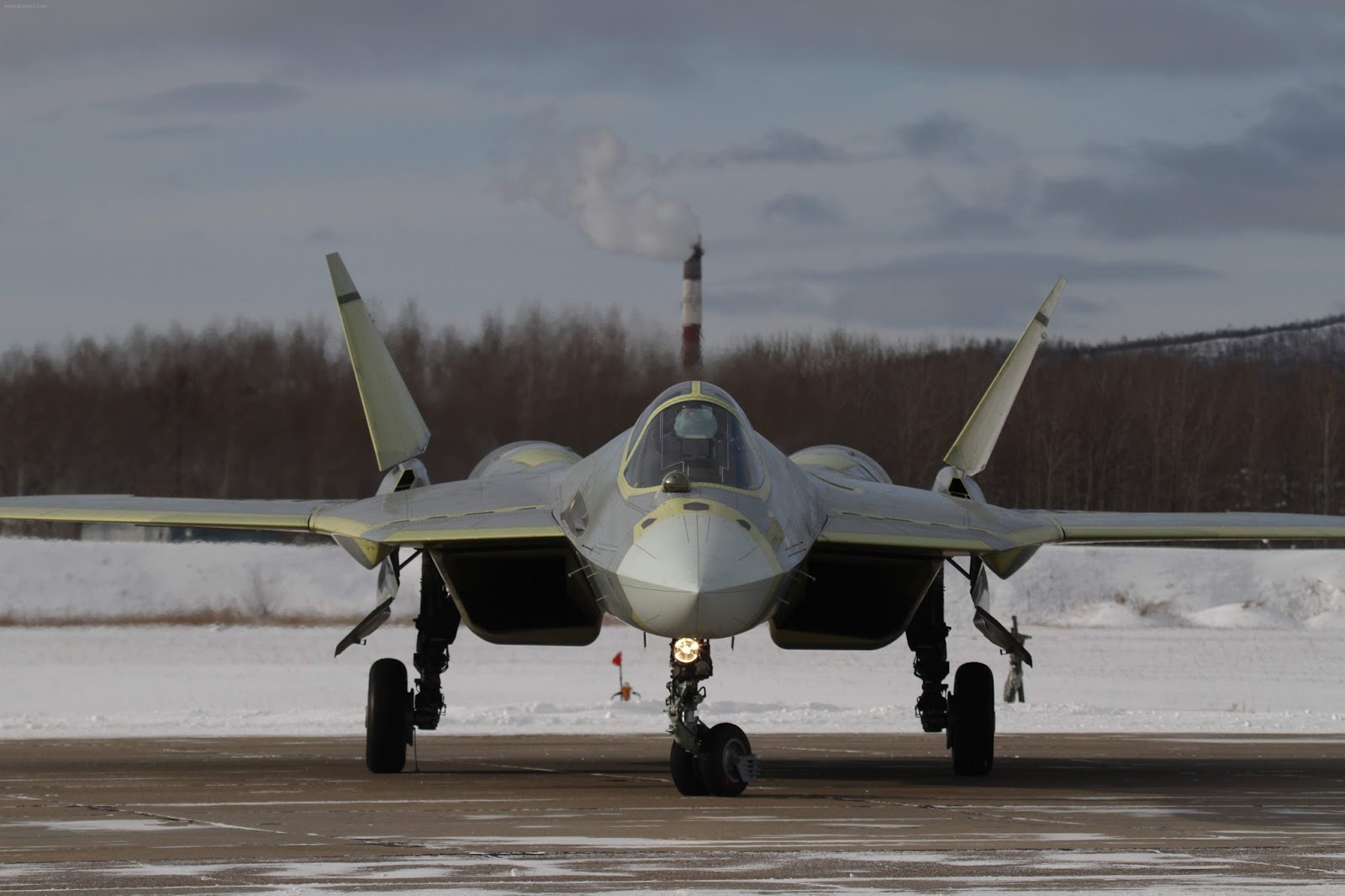 Sukhoi PAK-FA T-50 Front Angle Aircraft Wallpaper 3866 - Aircraft ...