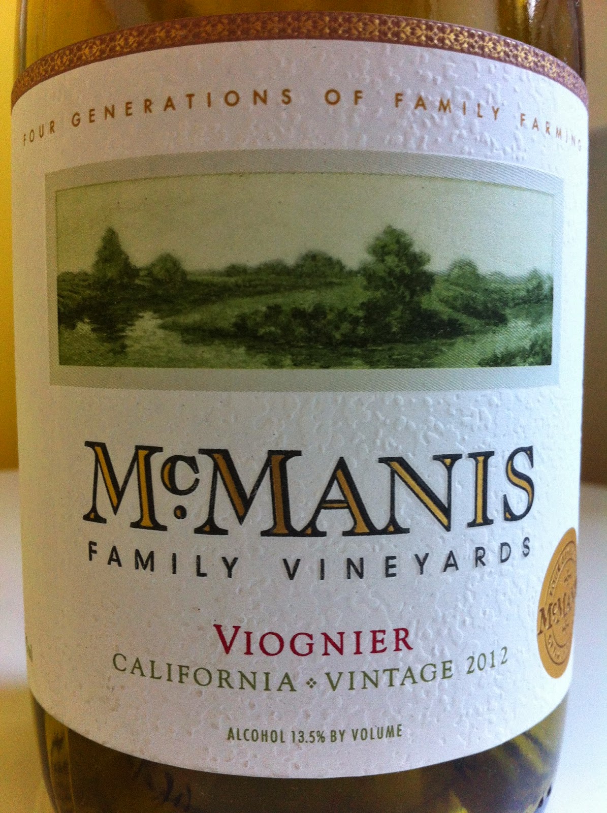 WINE IN SWEDEN: TN : McManis Viognier 2012, McManis Family Vineyards ...