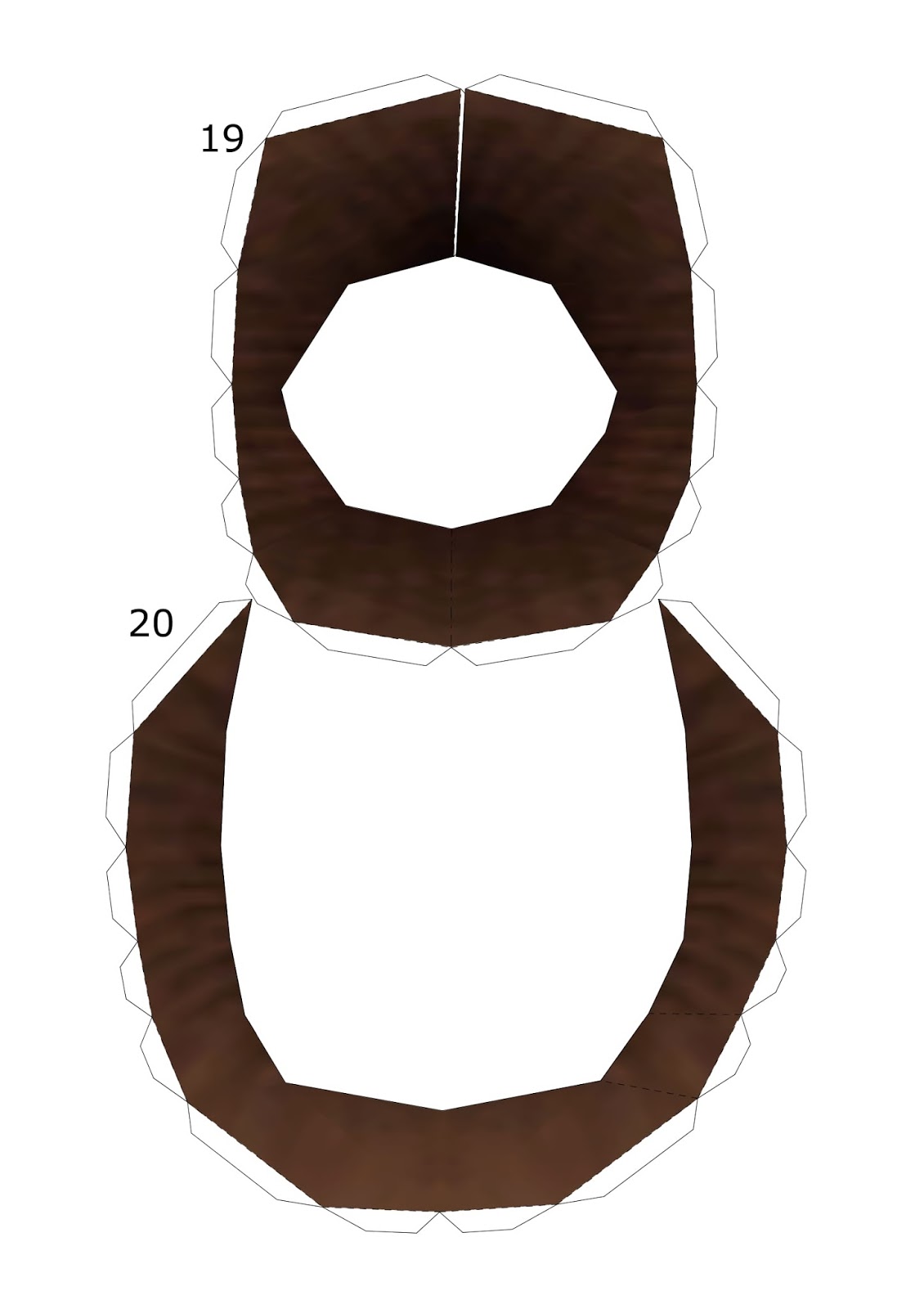 Bibi Leitura : PaperCraft Super Mario - Goomba