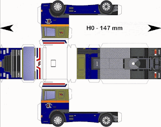 SP. Papel Modelismo: PaperCraft - DAF XF - M. Mooy Logistics BV