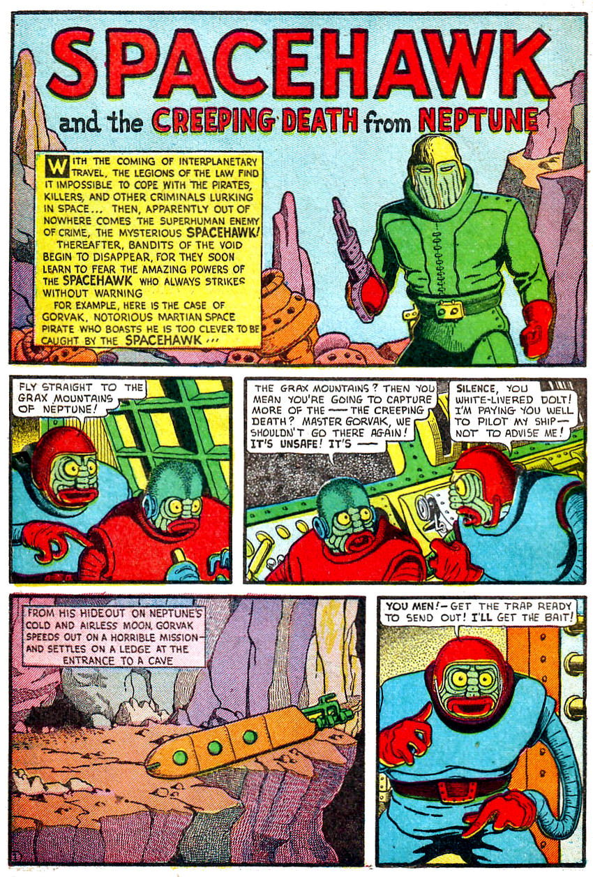 Pappy's Golden Age Comics Blogzine: Number 1866: Enter Spacehawk