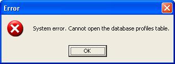 SME ERP India: Database Profiles table error on Sage 300 Workstation