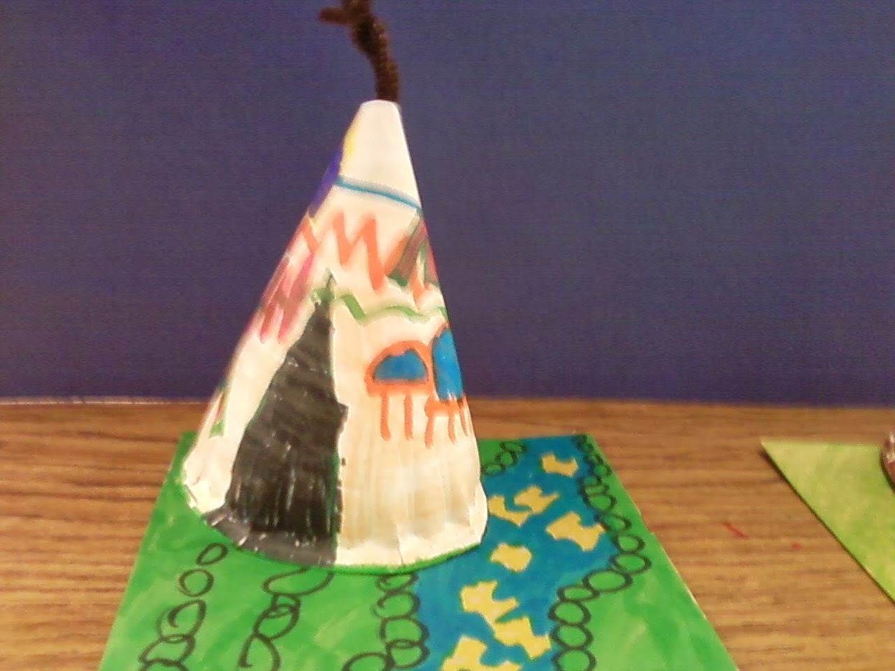 PPPS Elementary Art Rooms: Native American Paper Plate Tepee Second Grade