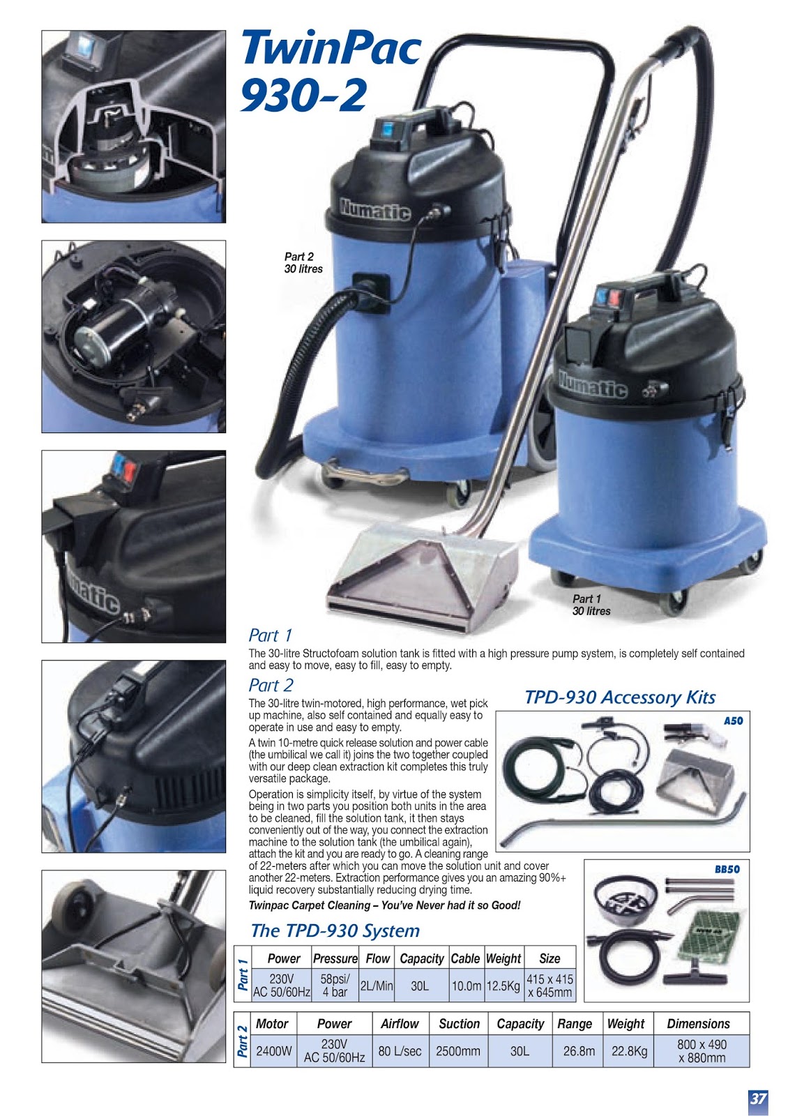 Numatic Cleancare 2007 Product Range