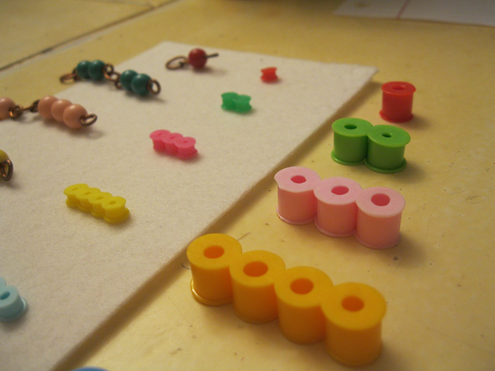 Montessori Messy: A Novel, Cheap Way to Imitate Montessori Math Beads