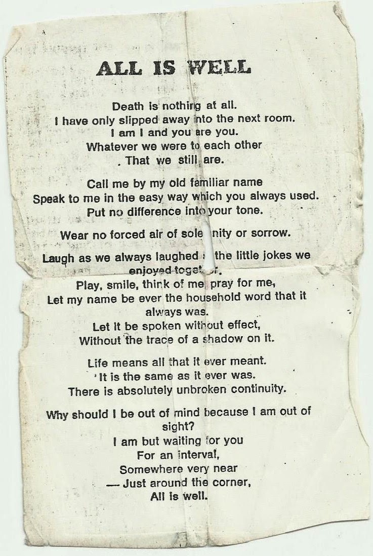 hugh maverick haller: All Is Well...