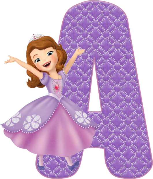 Alfabeto Decorativo: Alfabeto - Princesa Sofia 2 - PNG - Letras ...