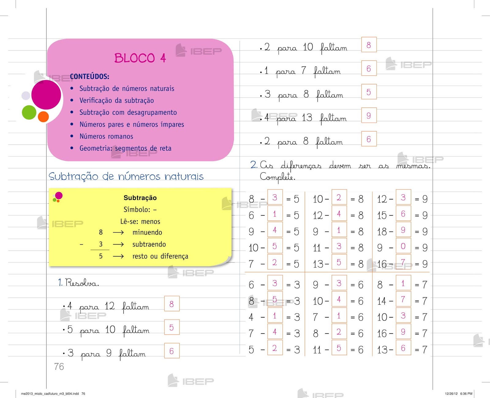 CADERNO DO FUTURO 3 ANO MATEMÁTICA PROFESSOR. - Aprender e Brincar