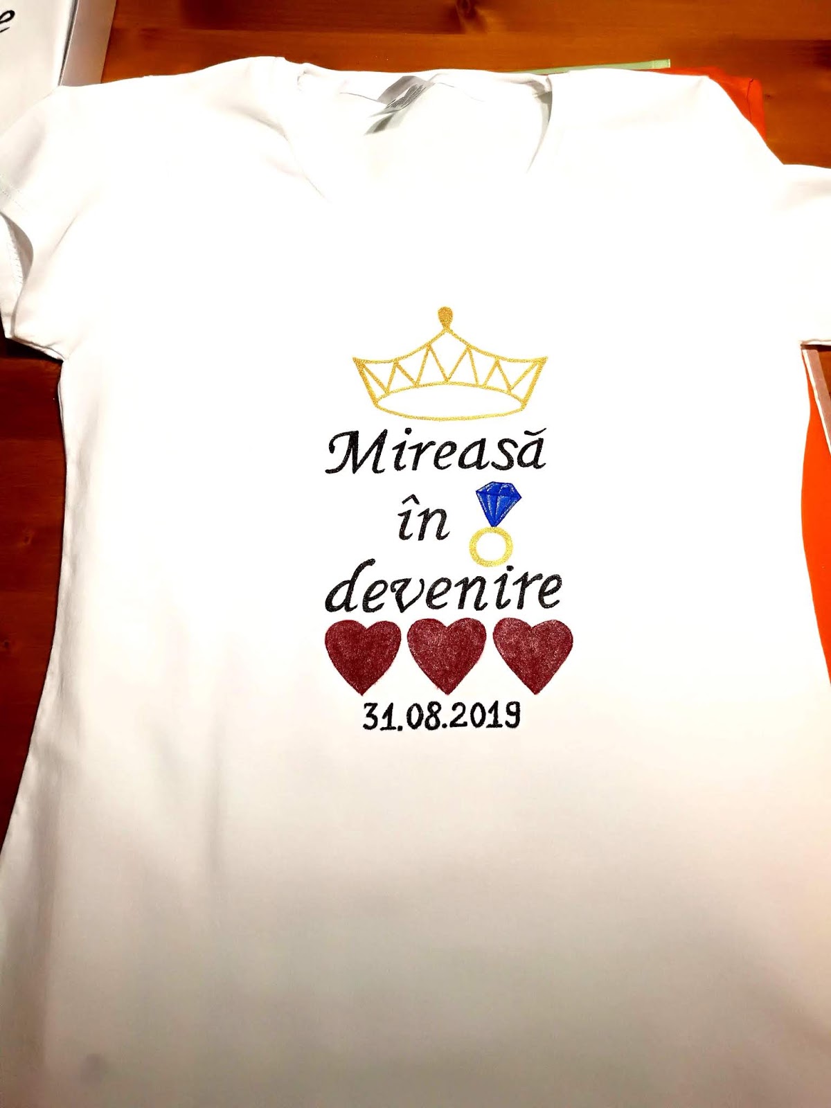 Handmade By Do : Hand painted wedding T-shirts/ Tricouri nuntă pictate ...
