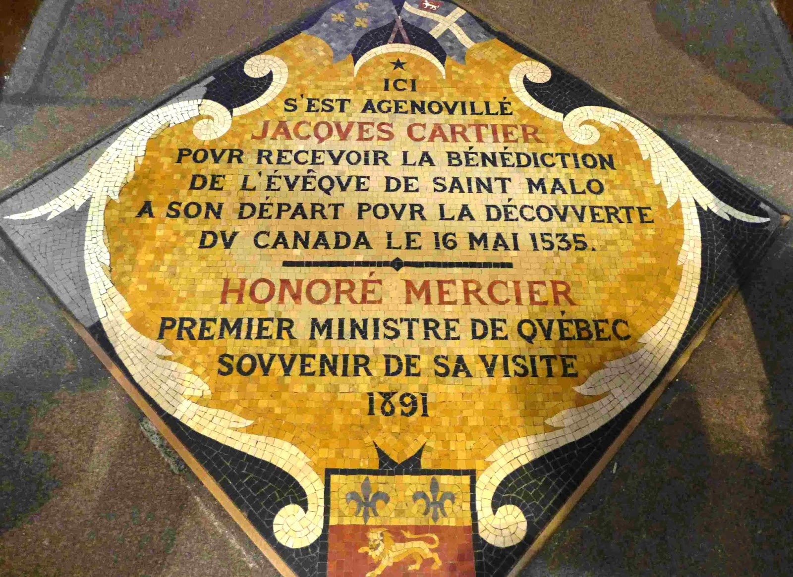 Glanures historiques québécoises: Honoré Mercier en France (1891)