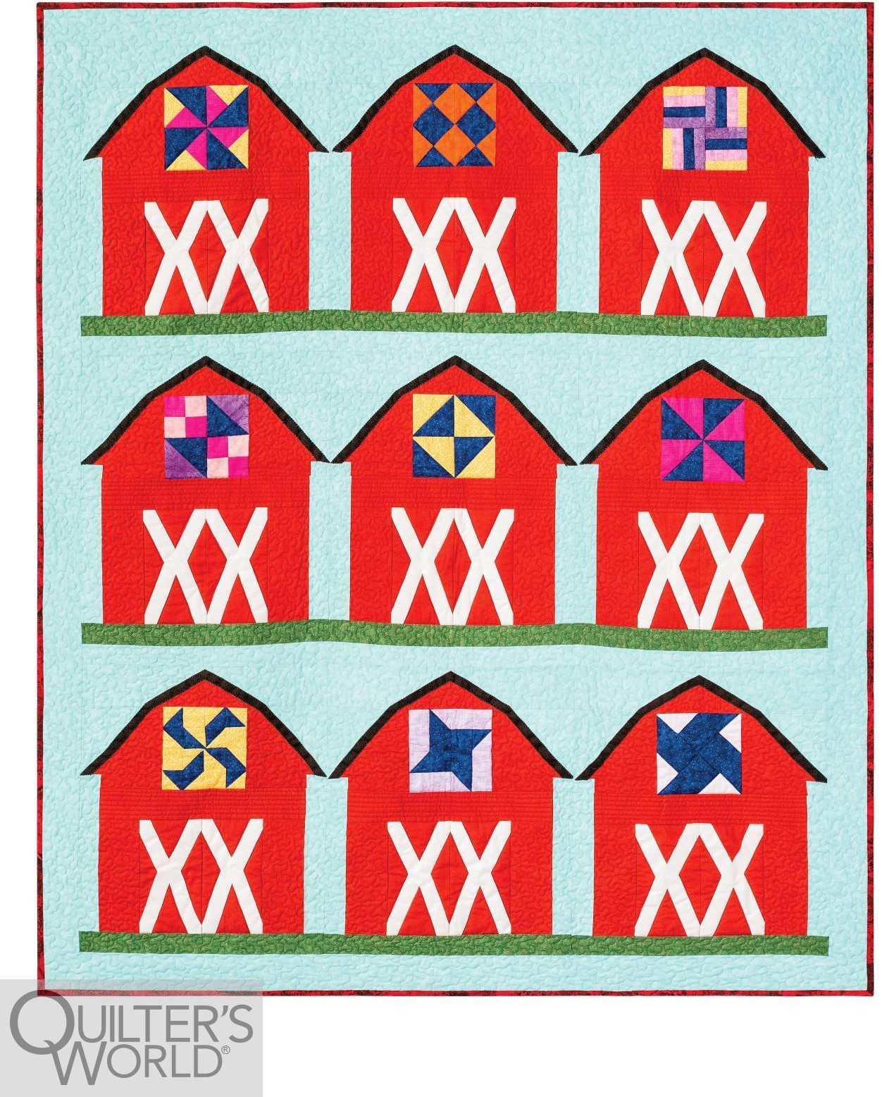 Masterpiece Quilting: Little Red Barn Quilt in Autumn 2021 issue of ...