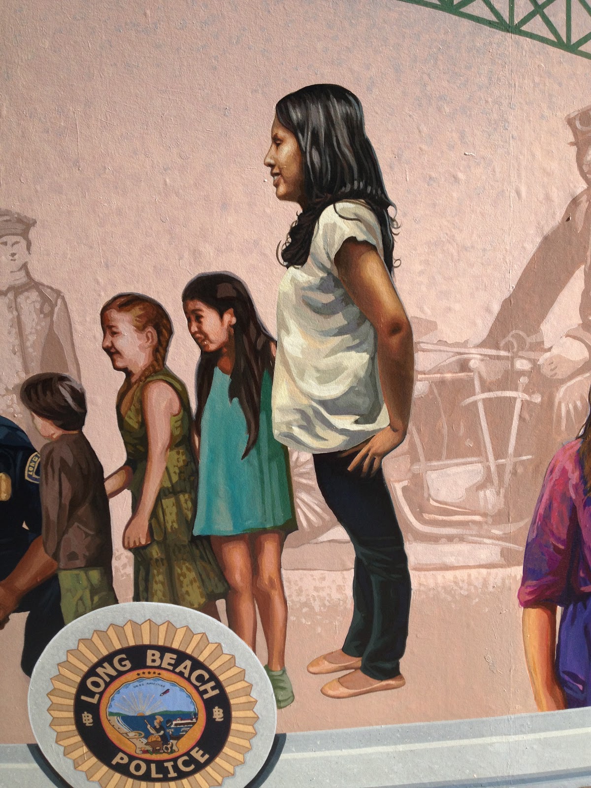 LozaProjects: Long Beach West Division Police Mural c2012 Jose Loza