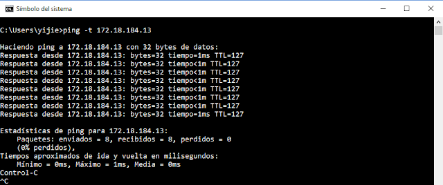 Comando Ping Windows
