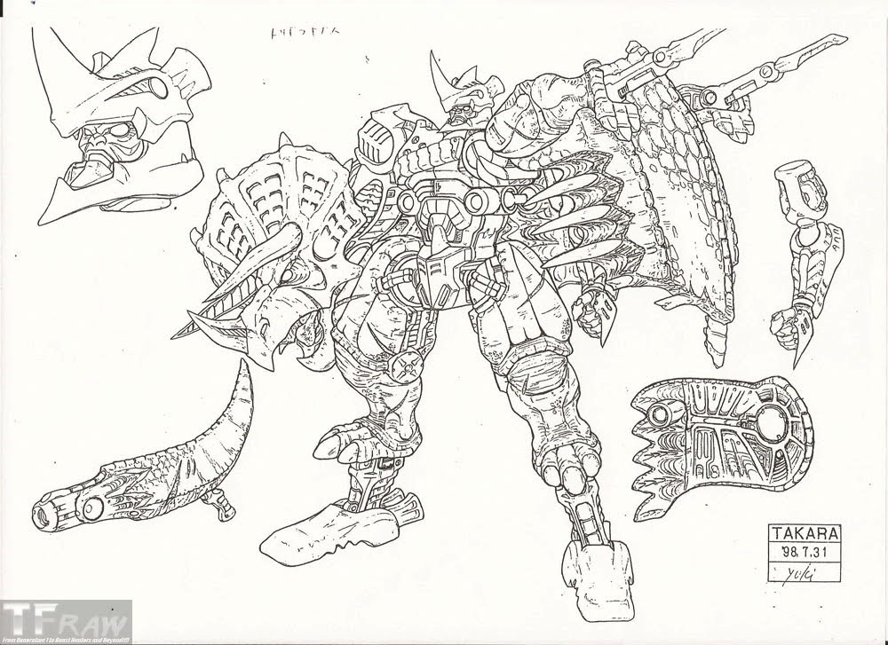 Beast Wars Neo Model Sheets