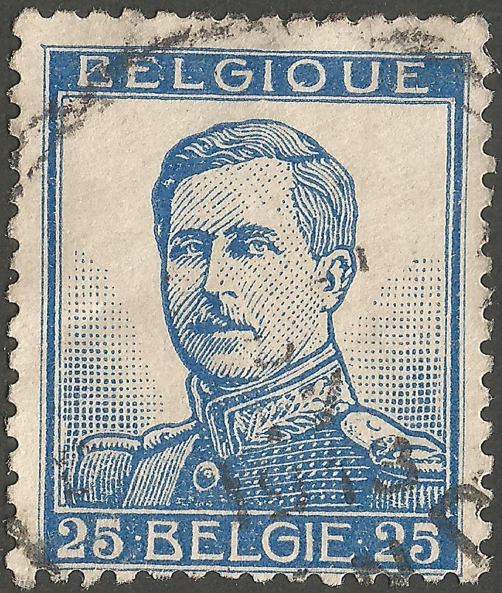 Stamps: Stamp Belgium (1912) King Albert I 25c