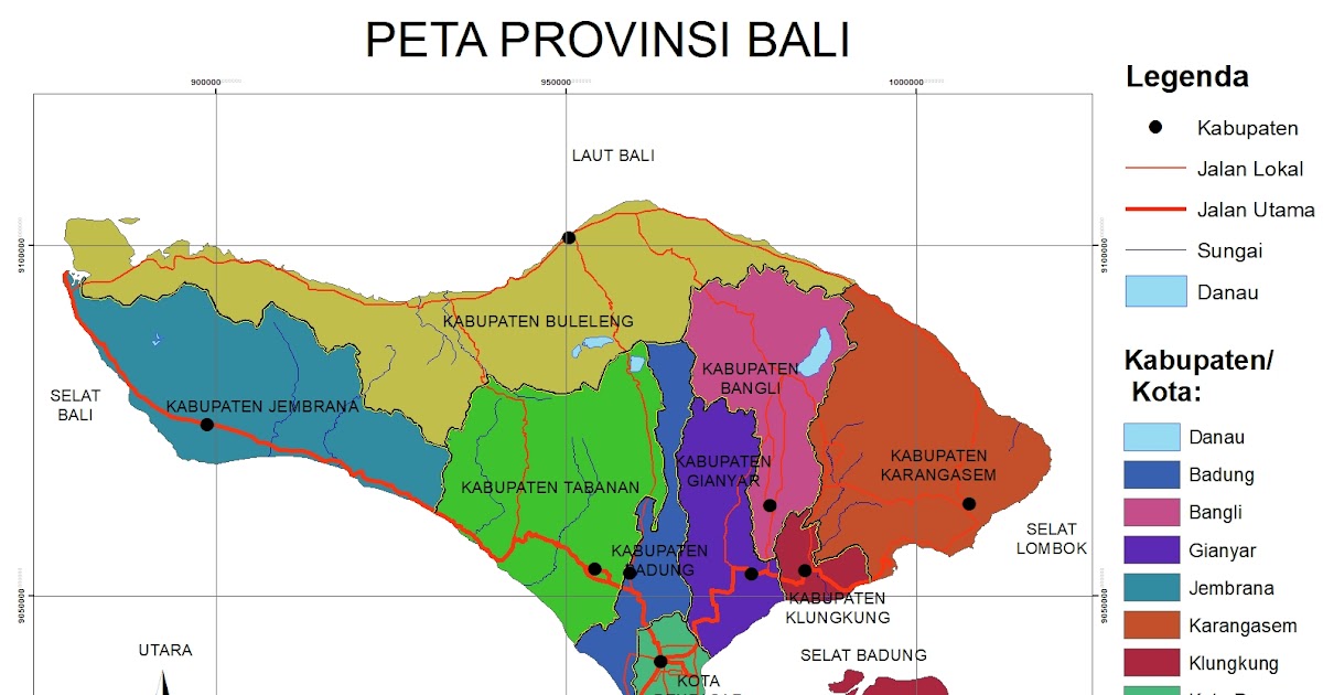 PETA PROVINSI BALI