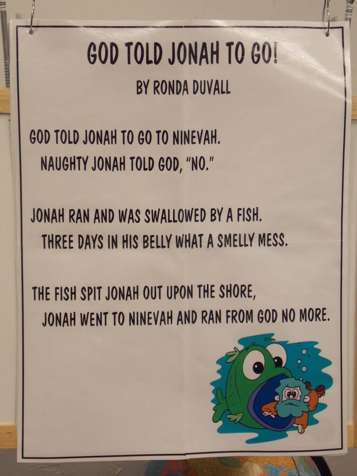Hands On Bible Teacher: A BIG FISH Story. Jonah the Prophet