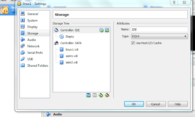 Learn Oracle Concepts Create Shared Disks Vdi On Virtualbox For Asm Vboxmanage Command Line