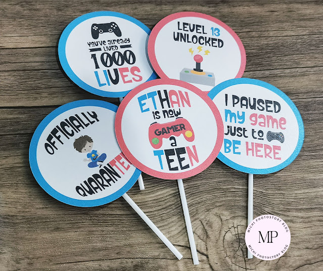 Michi Photostory: DIY Gamer Birthday Party Theme