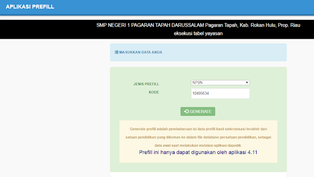 Cara Unduh Data Prefill Dapodik Cara Unduh Data Prefill Dapodik