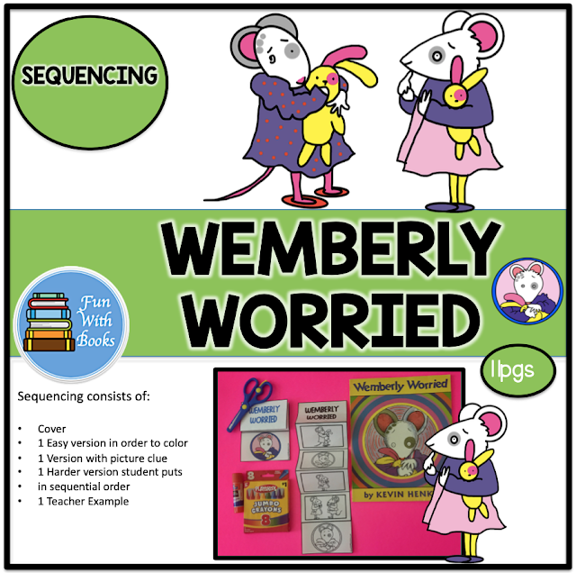 WEMBERLY WORRIED SEQUENCING ~ Book Units by Lynn