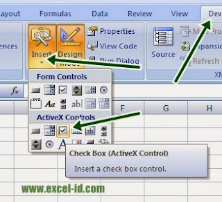 Cara Mudah Belajar Excel 2013: Tutorial Excel Cara Membuat CheckBox ...