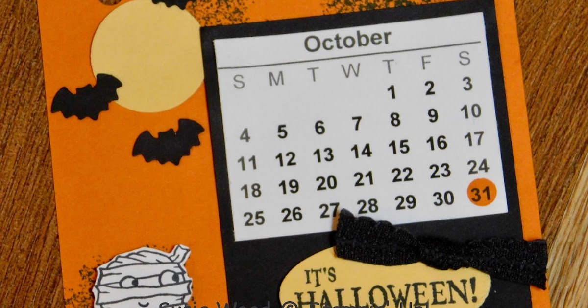 Stamp with Susie: My October Calendar page!