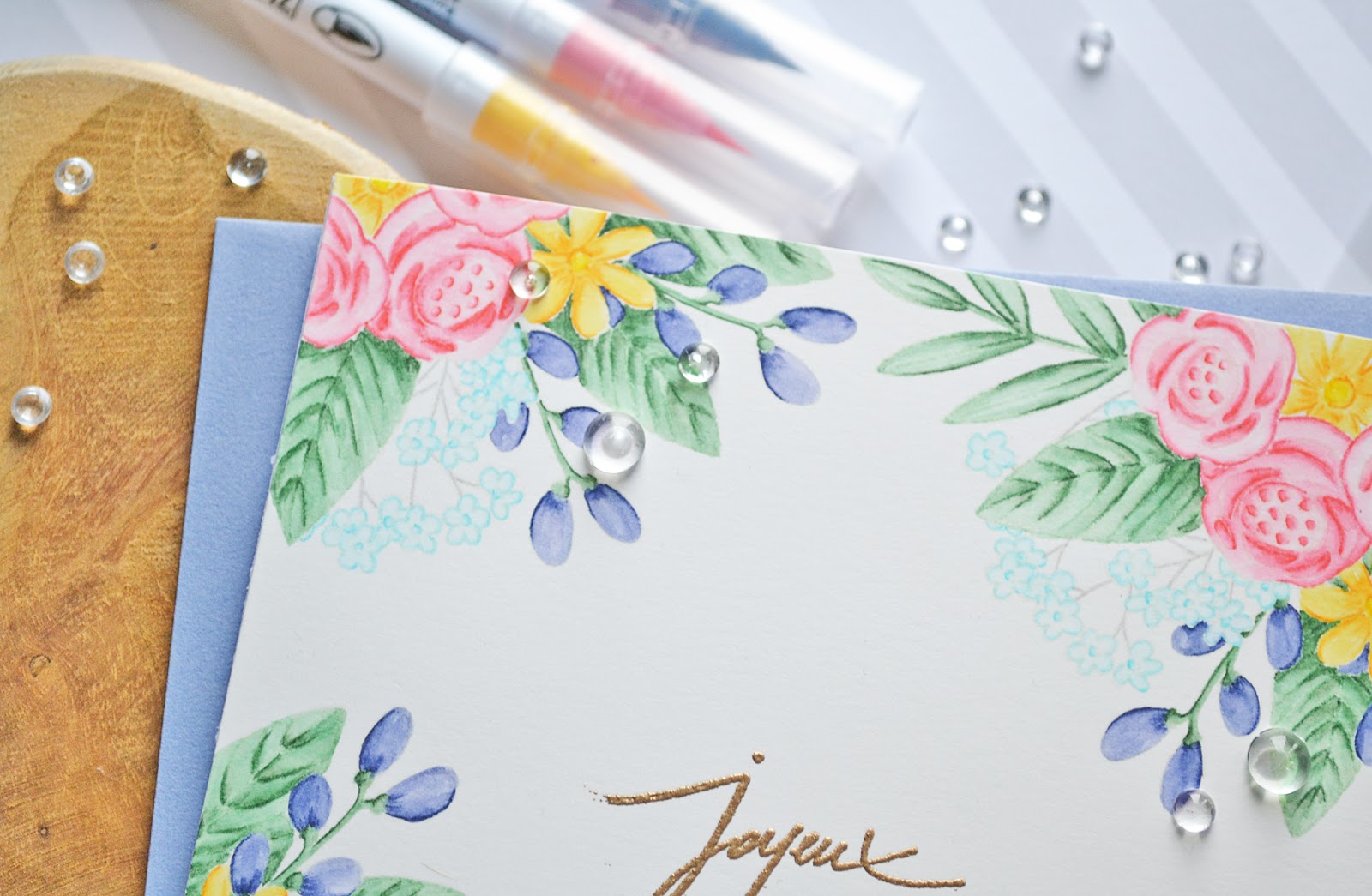 Blue Marine Craft: Simon Says Stamp - Spring Flowers - No Line Coloring