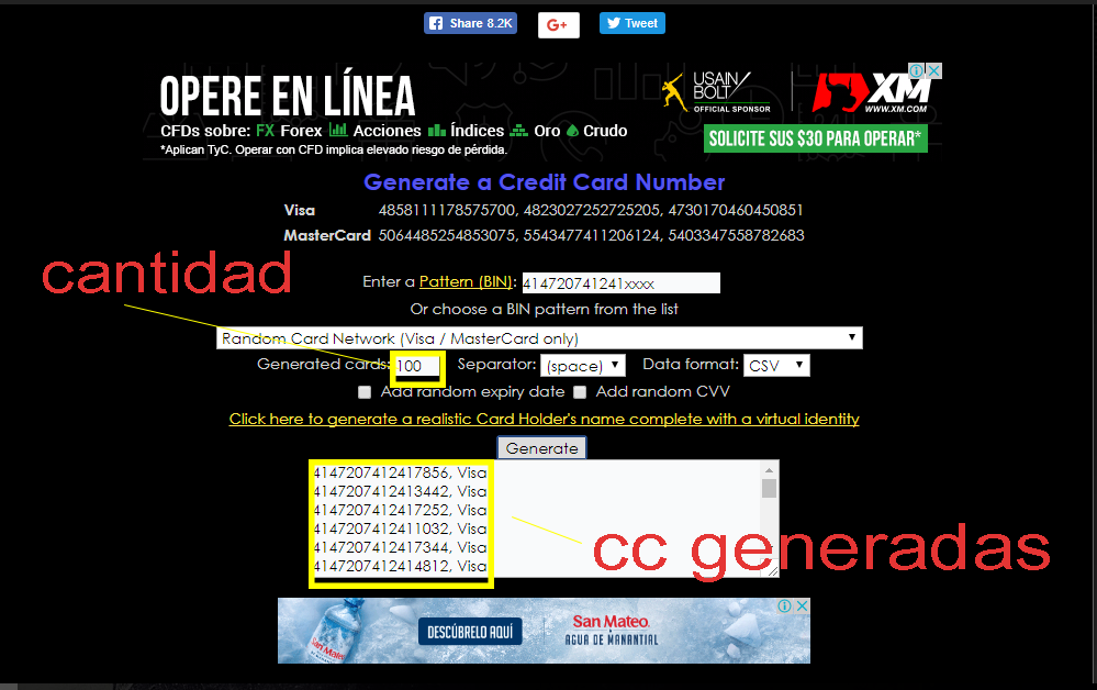 Generadores de CC (BIN)