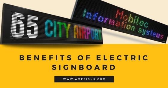 Benefits of Electric Signboard ~ Electrical Sign Installation Company ...