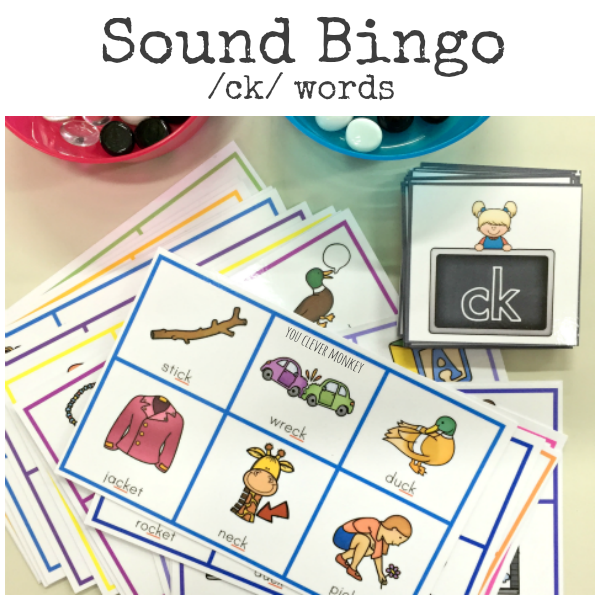 PRINTABLE DIGRAPH BINGO GAME FOR /CK/ SOUND | you clever monkey