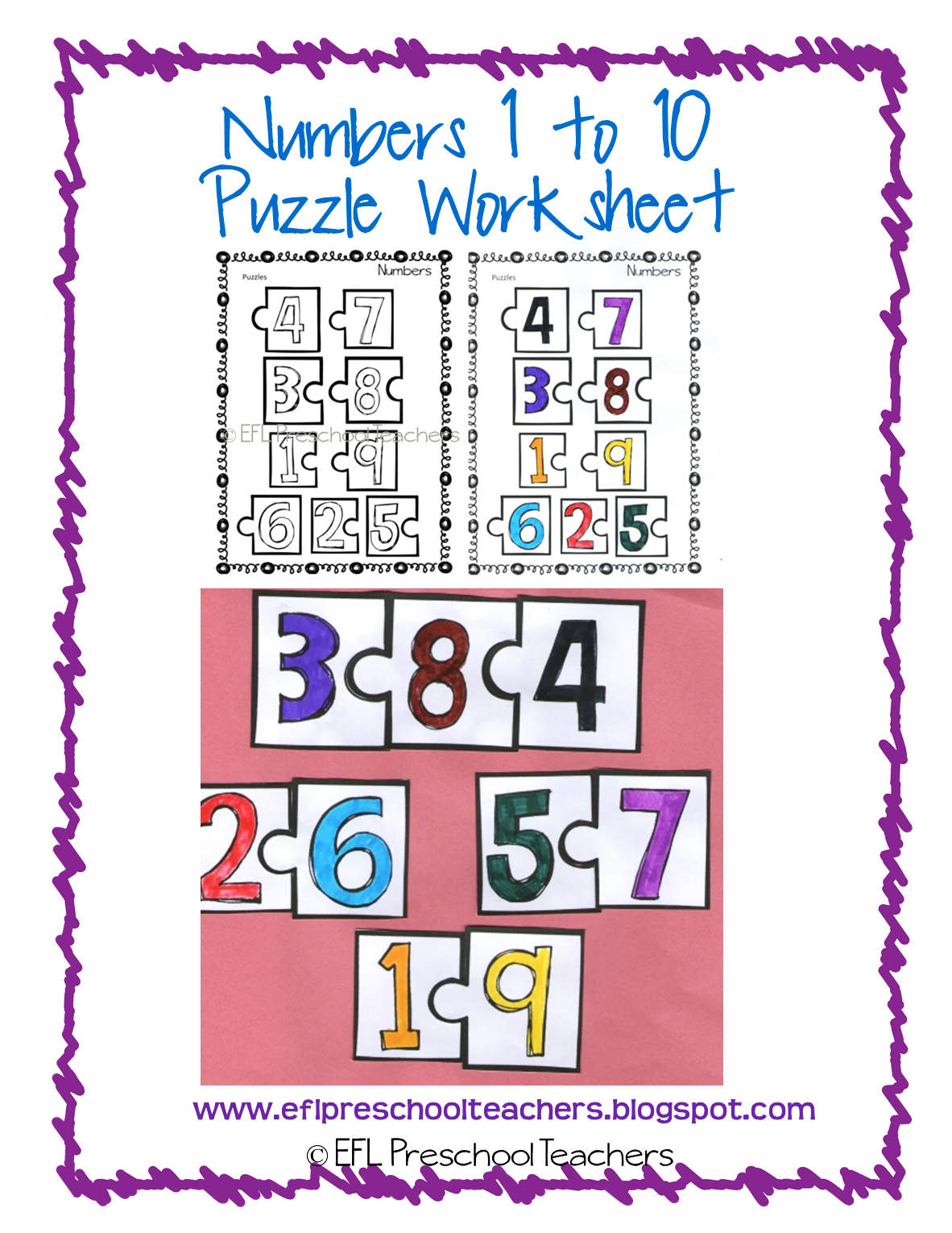 ESL/EFL Preschool Teachers: Numbers teaching resources for the ...