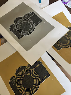 Decorella: DIY Print Making with Sketch Boards or Stryofoam and Ink