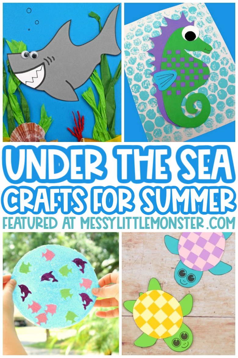 28 Colourful Under the Sea Crafts - Messy Little Monster